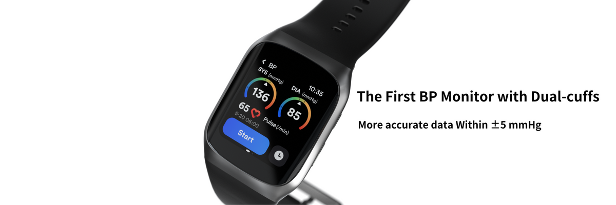 BP Doctor Med, All-in-one Accurate Dual-aircuff Smartwatch for BP ...