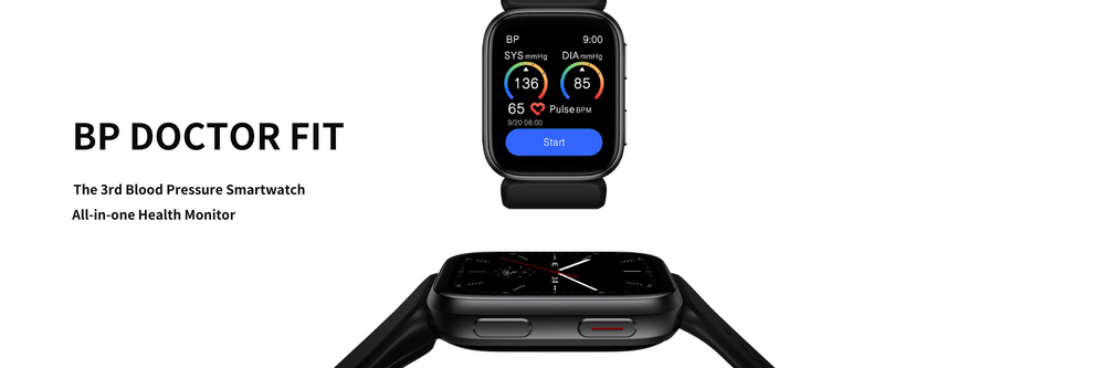 BP Doctor Fit, All-in-one Accurate Smartwatch for BP Monitoring