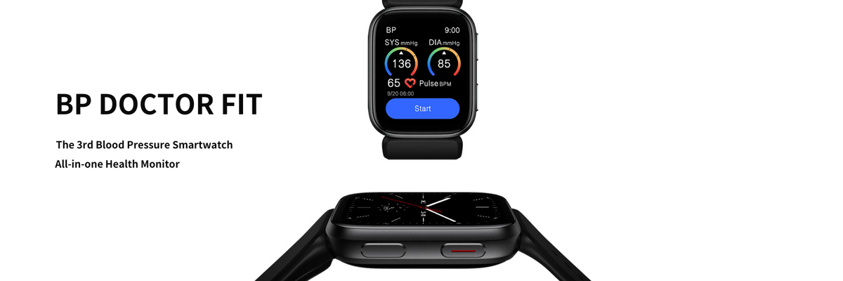 BP Doctor Fit, All-in-one Accurate Smartwatch for BP Monitoring