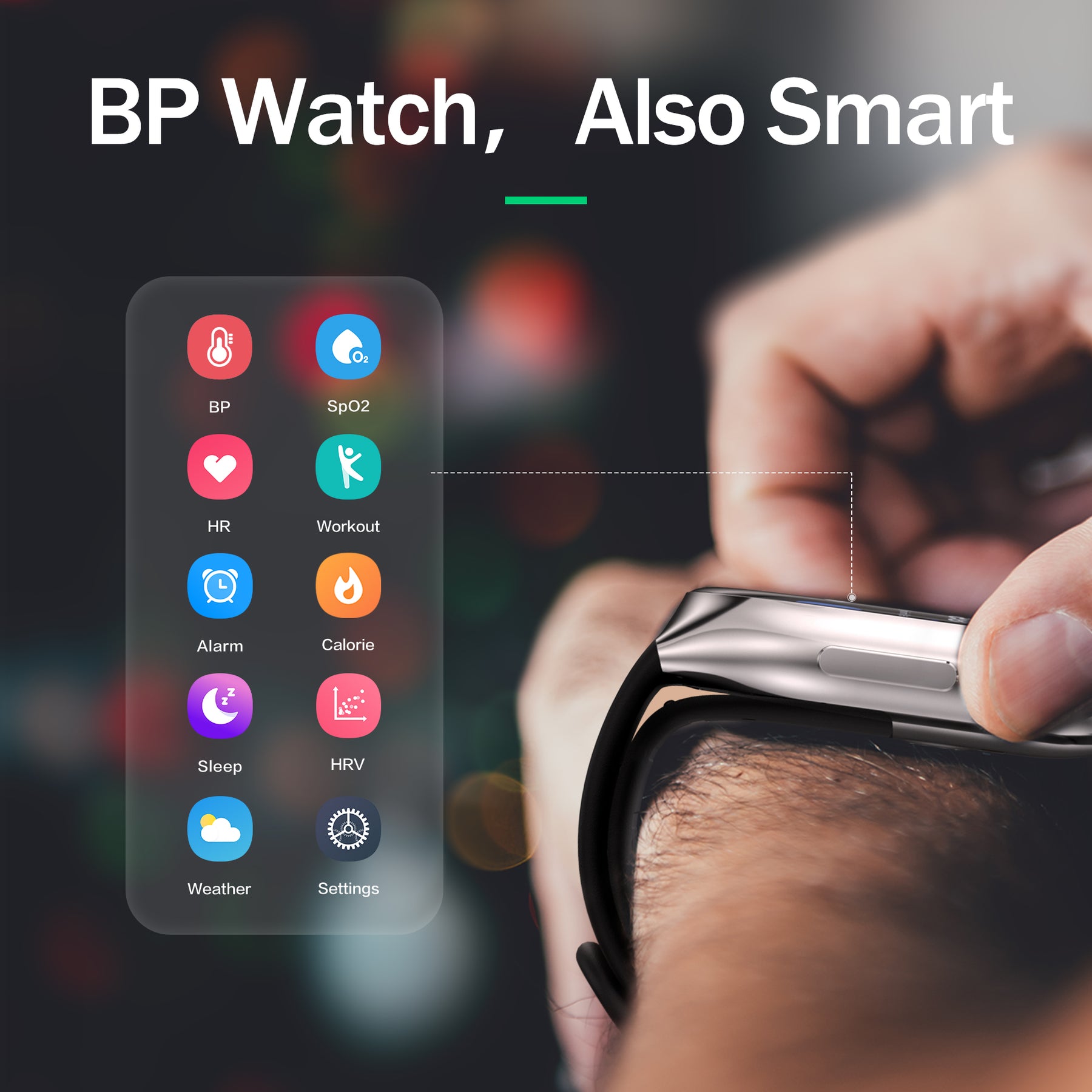 YHE® BP Doctor Pro Blood Pressure Smartwatch